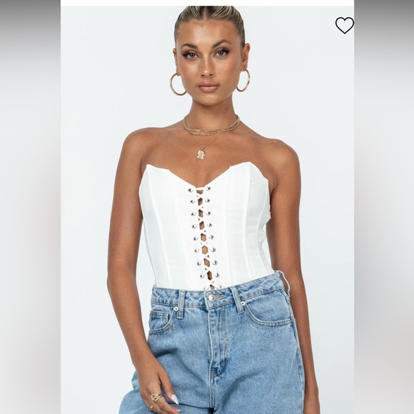 Tops | Princess Poly Sonya Bodysuit White Us 4 White | Poshmark